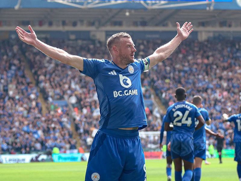 Jamie Vardy: Foxes legend says goodbye to King Power Stadium with 200th ...